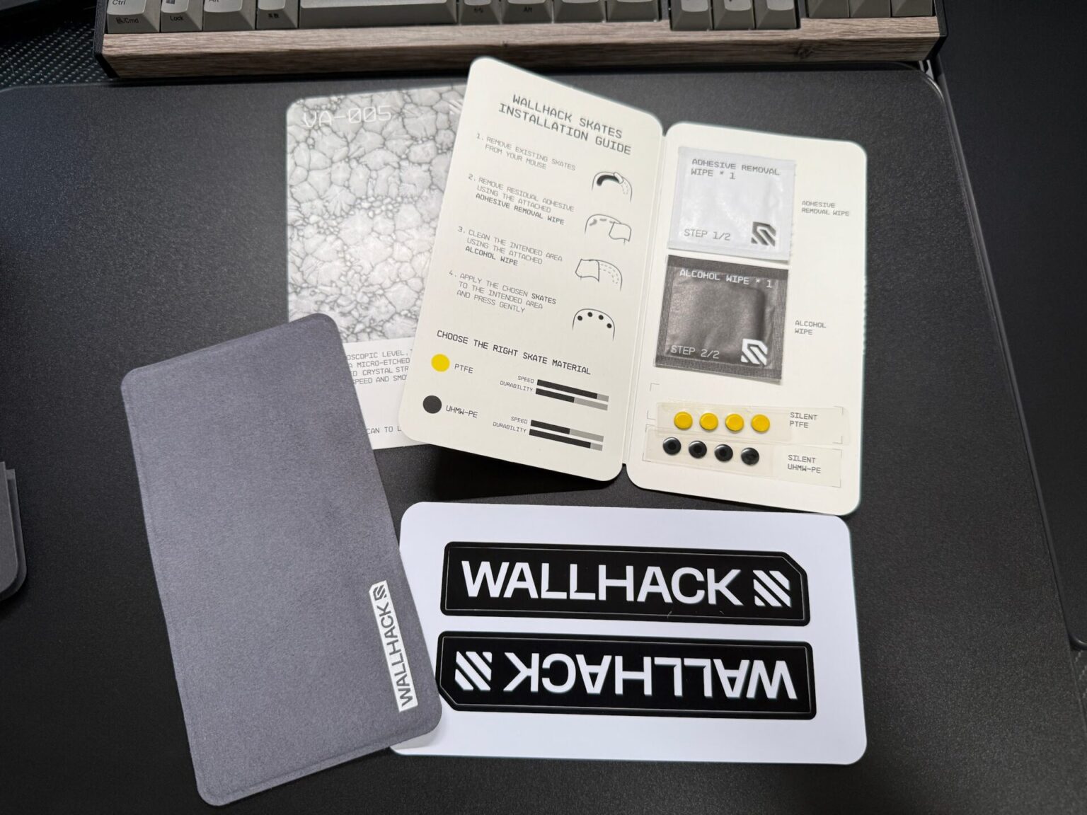 WALLHACK VA-005 スピード系ガラスマウスパッドの実力検証 - Items